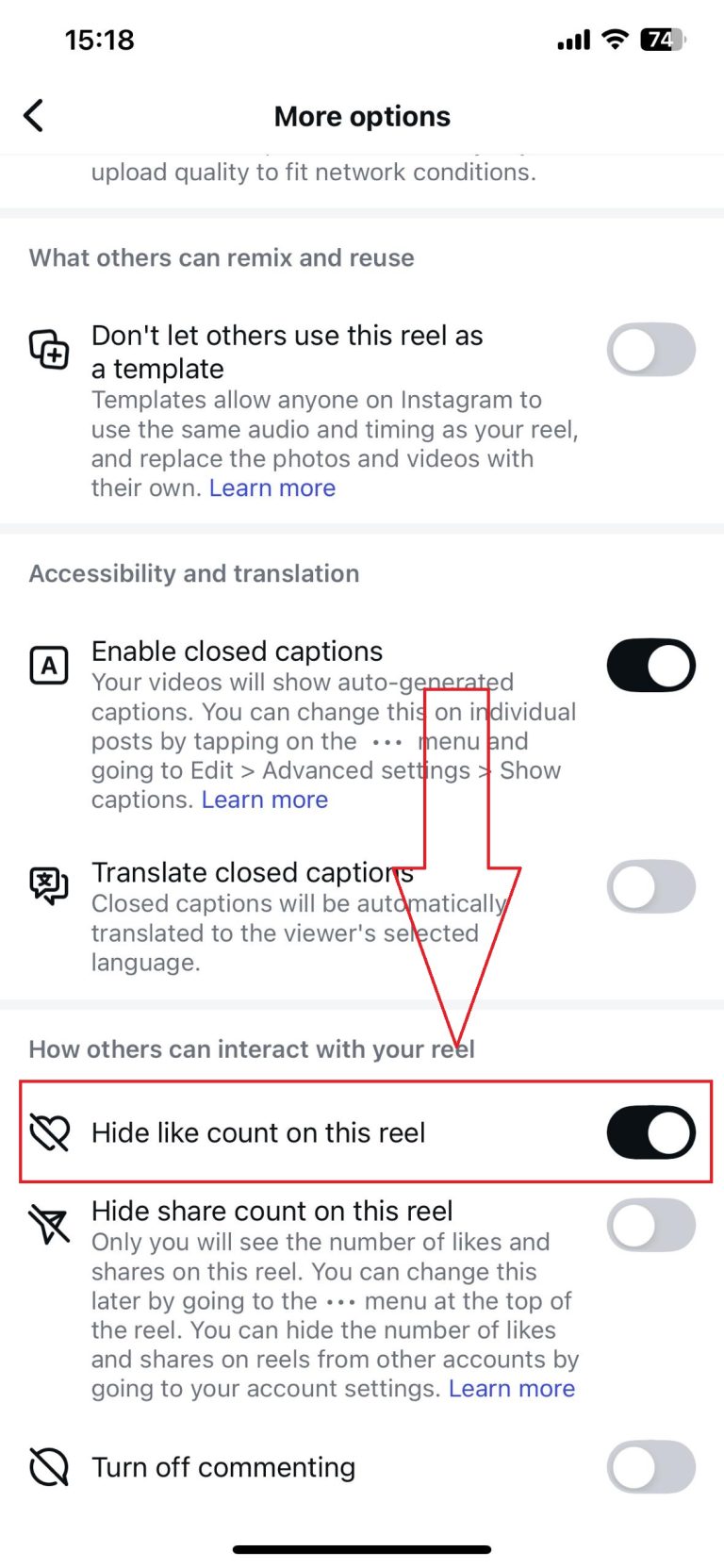 Cómo ocultar los "Me gusta" en Instagram (4 clics, sin perder alcance)